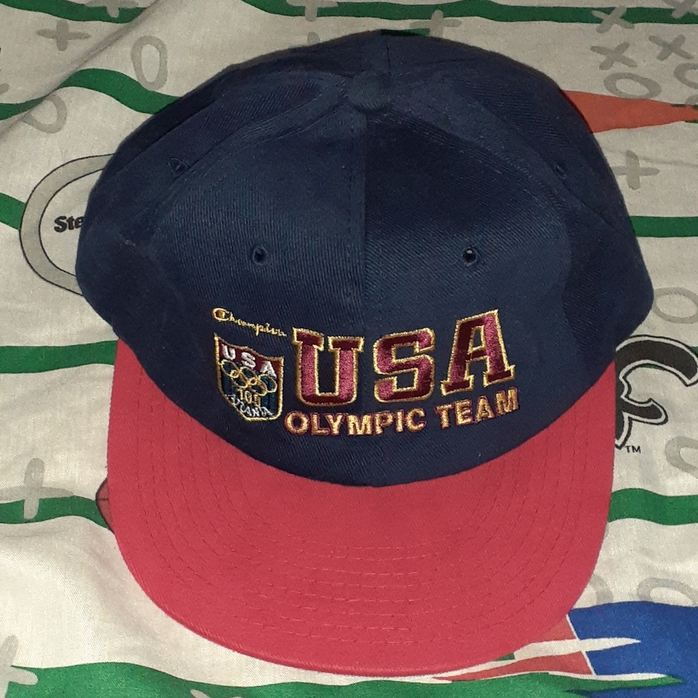 1996 Champion Usa Olympics Atlanta Snapback Cap Hat V… - Gem